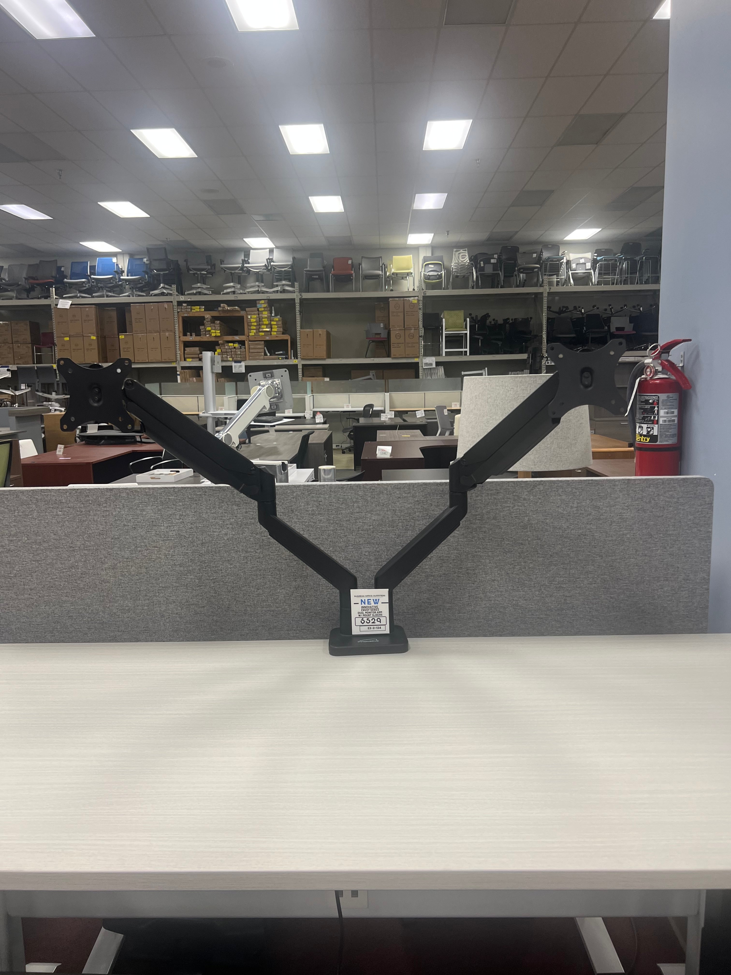 Innovative Envoy Series Dual Monitor Arm w/ Mount Sliders